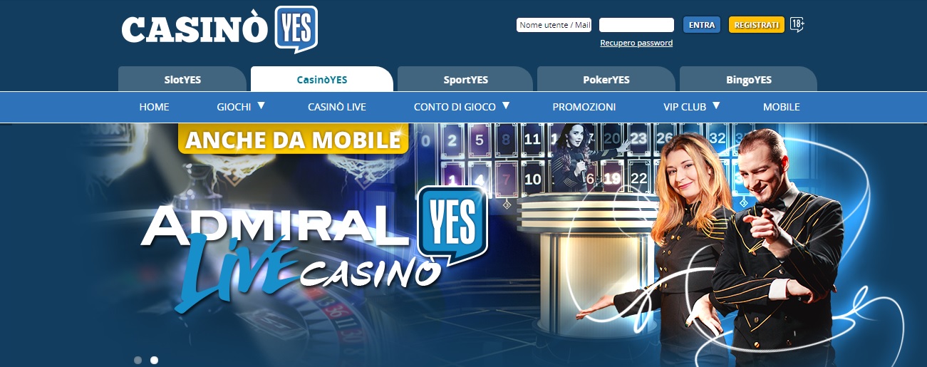 Casinò yes e Slot yes | Casino Bonus Radar | Recensione casinò online